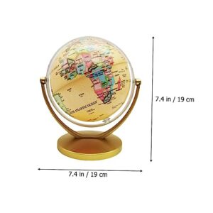 Hohopeti Universal Earth Instrument Desk Toys Mini Toys for Kids Retro Home Decor Revolving Globe 3d Interactive Children Globe Plastic Tellurion Globe Rotating Globe Decor Tabletop Craft