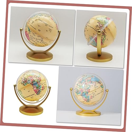 Hohopeti Universal Earth Instrument Desk Toys Mini Toys for Kids Retro Home Decor Revolving Globe 3d Interactive Children Globe Plastic Tellurion Globe Rotating Globe Decor Tabletop Craft