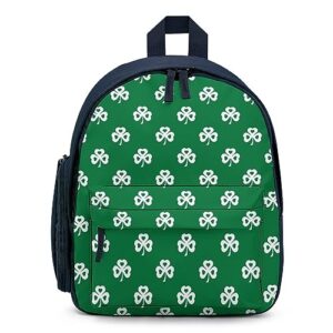 st. patrick's shamrock pattern laptop backpack lightweight travel backpack fashion daypack shoulder bag