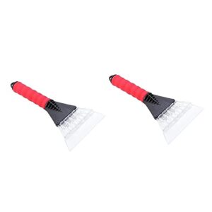 vaguelly 2pcs windscreen ice scraper metal ice scraper plastic ice scraper car squeegee gifts for cars automotive gifts car scraper plastic scraper blades snow scraper window