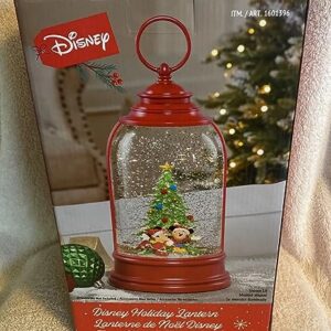 Disney Holiday Lantern ~ Christmas Tree Snow Dome Water Globe Glitter (Pack of 1)