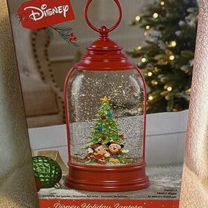 Disney Holiday Lantern ~ Christmas Tree Snow Dome Water Globe Glitter (Pack of 1)