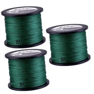 besportble 3pcs 4 fishing line fishing accessories 4 strands fishing tool beading craft line stealth braid fishing braid braided fishing wire fishing supplies sensitive pe weave fishing rope