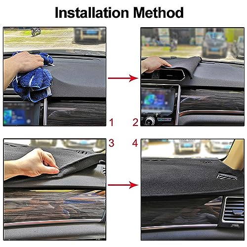 Fit for Volvo S60 2010-2017 LHD,Car Dashboard Cover,Non-Slip Pad Carpet,Dashboard Center Console Cover Dash Mat,Dash Cover mat