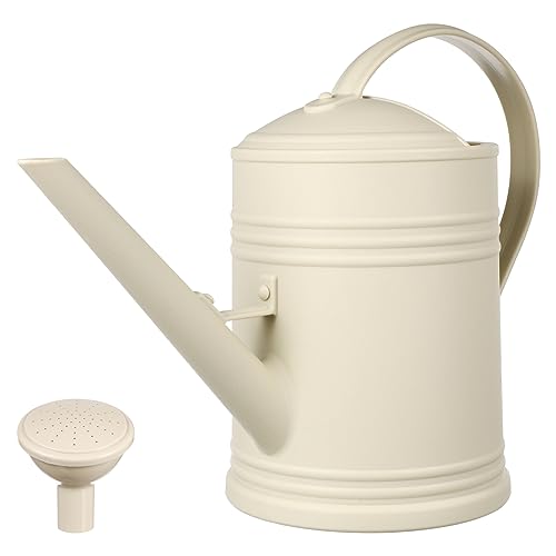 Happyyami 2pcs Waterer Spout Home Pitcher Can Ml High Decorative L Plastic Plants Multi-Purpose Detachable Water White Cans with Large Play Modern Garden and Watering House Sprayer