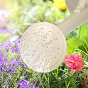 Happyyami 2pcs Waterer Spout Home Pitcher Can Ml High Decorative L Plastic Plants Multi-Purpose Detachable Water White Cans with Large Play Modern Garden and Watering House Sprayer