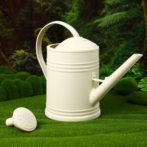 Happyyami 2pcs Waterer Spout Home Pitcher Can Ml High Decorative L Plastic Plants Multi-Purpose Detachable Water White Cans with Large Play Modern Garden and Watering House Sprayer