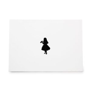 alice in wonderland, magic kingdom rubber stamp, ideal for crafts scrapbooking invitations cards and tags ccsta-2894