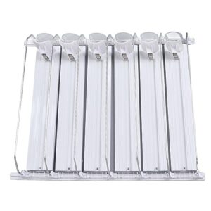 Refrigerator Soda Can Organizer, Drink Automatic Pusher Glide ABS Width White for Supermarkets (31cm)