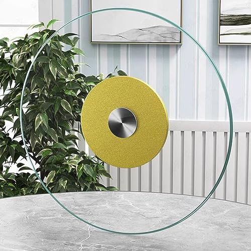 DOUKI Glass Lazy Susan Serving Turntable 30" Rotating Serving Tray For Dining Table Large Tabletop Rotating Tray, Lazy Susan Heavy Duty Turntable (Color : Gold, Size : 36inch(90cm))