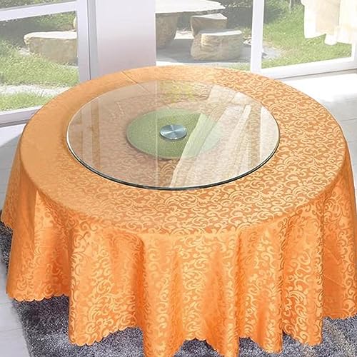 DOUKI Glass Lazy Susan Serving Turntable 30" Rotating Serving Tray For Dining Table Large Tabletop Rotating Tray, Lazy Susan Heavy Duty Turntable (Color : Gold, Size : 36inch(90cm))