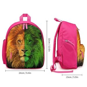 Afirca King of The Animal Lion Backpack Lightweight Travel Work Bag Casual Daypack Business Laptop Backpack for Women Men