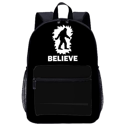 Bigfoot Squatchin Believe Laptop Backpack for Men Women 17 Inch Travel Daypack Lightweight Shoulder Bag