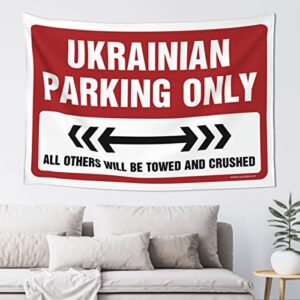 bedroom door decorations ukrainian parking only tapestry space decorations beer decorations for man cave (size : 75x100cm)