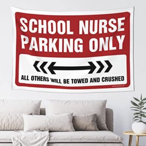 bedroom door decorations school nurse parking only tapestry space decorations beer decorations for man cave (size : 75x100cm)