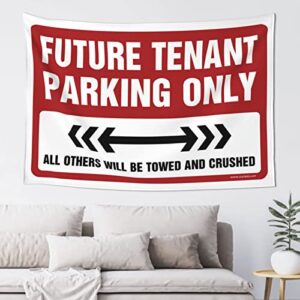 bedroom door decorations future tenant parking only tapestry space decorations beer decorations for man cave (size : 75x100cm)