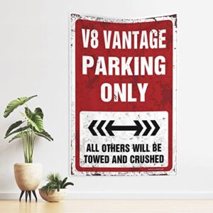 bedroom door decorations v8 vantage parking only tapestry space decorations beer decorations for man cave (size : 75x100cm)