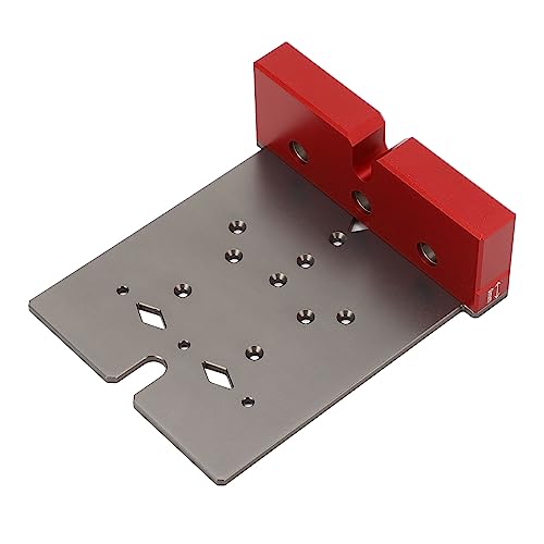 Hinge Jig, 35MM Aluminum Alloy Cup Style Hinge Drilling Jig Woodworking Hole Saw Kit,Opener Set Hand DIY Tool 3 in 1 Splicing Plate Punching Fixer, for Face Frame Cabinet Cupboard Door Hinges Inset