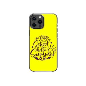 so long school hello summer sarcastic funny pattern art design anti-fall and shockproof gift iphone case (iphone xr)