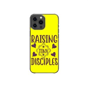 Raising Tiny Discipline Cute Sweet Motivational Inspirational Pattern Art Design Anti-Fall and Shockproof Gift iPhone Case (iPhone XR)