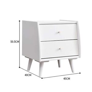 LHLLHL All Solid Wood Bedside Table Simple Nordic Style Bedroom Locker ，Mini Small Multifunctional Bedside Cabinet Simple