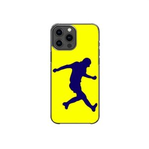 Soccer Player Silhouette Sports Lover Pattern Art Design Anti-Fall and Shockproof Gift iPhone case (iPhone XR)