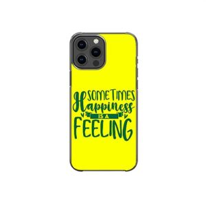 sometimes happiness is a feeling inspirational positive pattern art design anti-fall and shockproof gift iphone case (iphone xr)