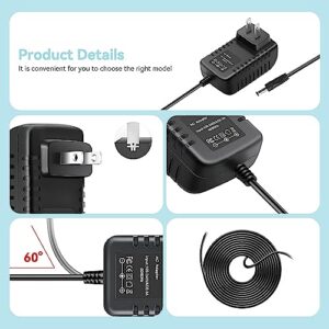 GIZMAC 6V AC/DC Adapter Replacement for at&T SynJ SB67148 Syn J SB 67148 SMB Telephony Dect 6.0 4-Line Cordless Deskset Accessory Telephone Small Business Phone System DC6V 400mA 6VDC Power Supply