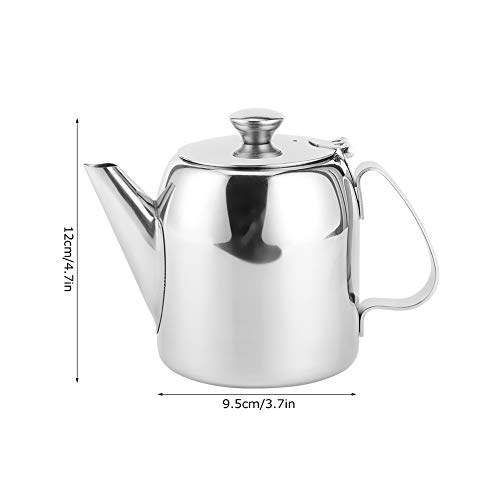 Stainless Steel Tea Pot, Household Coffee Pot Cold Water Kettle, Short Spout Cold Drink Kettle for Coffee Tea Beverages(S)