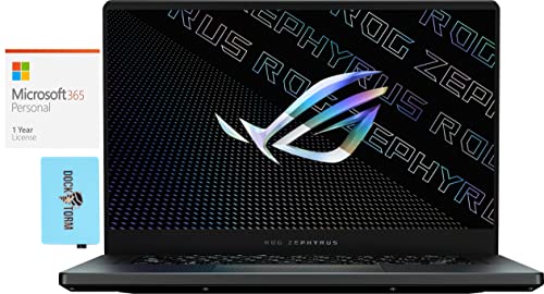 ASUS ROG Zephyrus G15 Gaming & Business Laptop (AMD Ryzen 9 5900HS 8-Core, 40GB RAM, 2TB PCIe SSD, GeForce RTX 3080, Win 11 Home) with MS 365 Personal, Hub