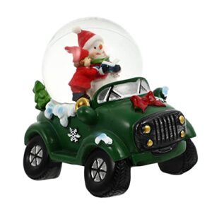 abaodam crystal ball car santa claus snow globe model truck santa ornament santa snow globe led water glittering birthday gift xmas craft decor desktop decor home use desktop decor led 1pc