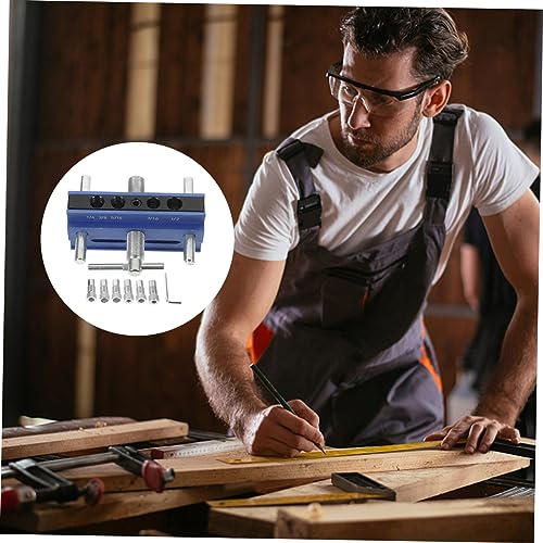 OSALADI Tools 1 Set tool aluminum alloy portable drill guide woodworking jigs drill drill guide for straight holes dowel kit drill pocket hole punch hole appendix Tool