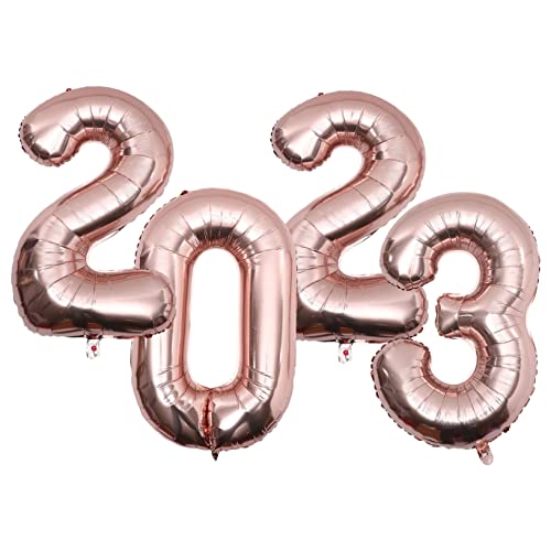 ERINGOGO 1 Set 2023 Aluminum Film Balloon Garland Decor Suit for Kids Chinese Decor Aluminum Foil Balloon New Years Eve Party Supplies 2023 2022 Ballons Aluminum Film Rose Gold Party Favors