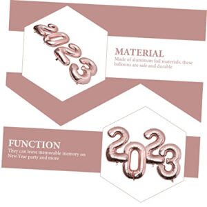 ERINGOGO 1 Set 2023 Aluminum Film Balloon Garland Decor Suit for Kids Chinese Decor Aluminum Foil Balloon New Years Eve Party Supplies 2023 2022 Ballons Aluminum Film Rose Gold Party Favors