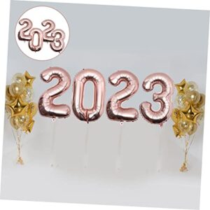 ERINGOGO 1 Set 2023 Aluminum Film Balloon Garland Decor Suit for Kids Chinese Decor Aluminum Foil Balloon New Years Eve Party Supplies 2023 2022 Ballons Aluminum Film Rose Gold Party Favors