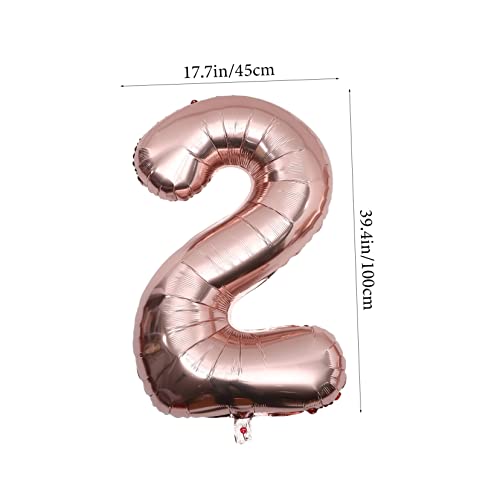 ERINGOGO 1 Set 2023 Aluminum Film Balloon Garland Decor Suit for Kids Chinese Decor Aluminum Foil Balloon New Years Eve Party Supplies 2023 2022 Ballons Aluminum Film Rose Gold Party Favors