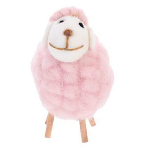 abaodam little sheep ornament plushie mini dolls desktop fluffy sheep mini sheep statue xmas sheep ornament desktop sheep doll felt sheep doll crafts christmas sheep decoration