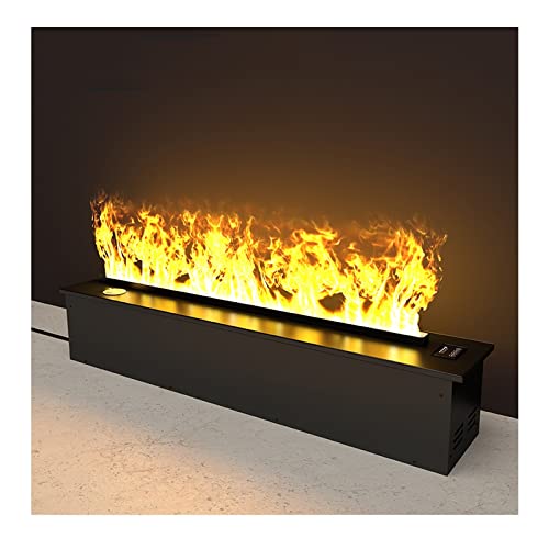 FEELIN Electronic Fireplace Water Vapor Fireplace 3D Simulation Flame Electric Fireplace Recessed with Automatic Water Filling Function and Flame Adjustment 3D Fire Effect Electric Fireplace