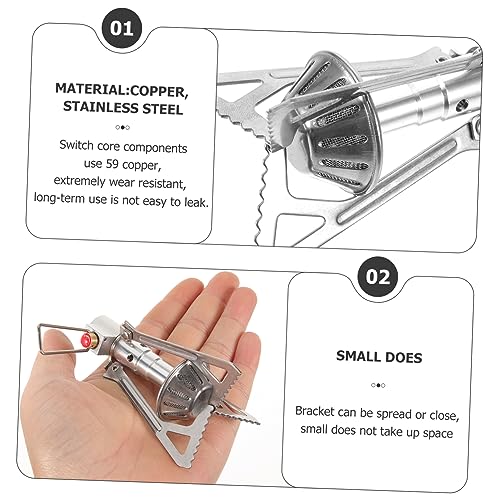 VANZACK 3 pcs camping stove wood burner outdoor cooking stove gas bbq grills outdoor folding stove griddle for gas grill outdoor burner Picnic Stove Picnic Cooker Gas Cooker on foot travel