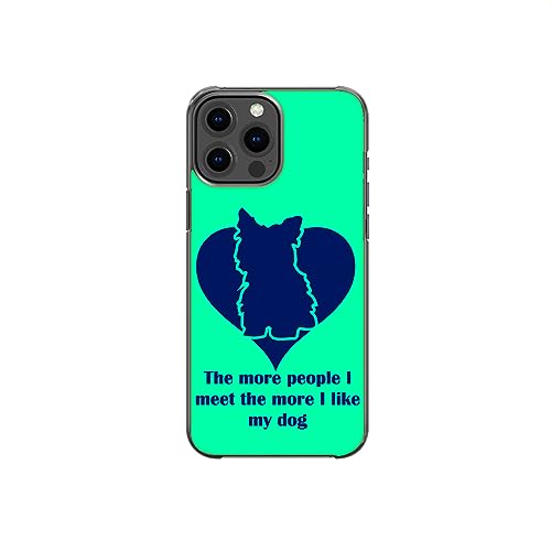 The More I Meet People The More I Like My Dog Sarcastic Funny Dog Lover Pattern Art Design Anti-Fall and Shockproof Gift iPhone case (iPhone XR)