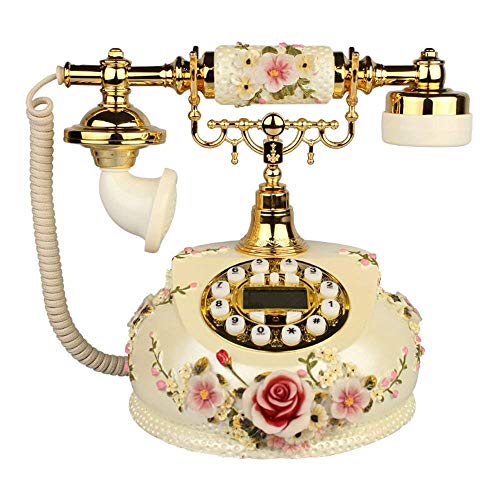 Telephone Retro Telephone Home Rotary dial Fixed Telephone Business Office landline 182325cm (3 Specifications Available) (Color : A2) (A1)