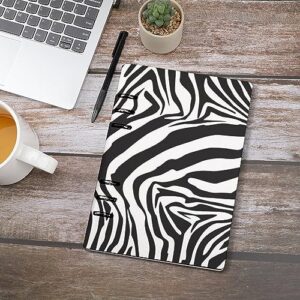 African Zebra Stripes Notebook Cover 6-Ring Binder Portable Planner Book Loose-Leaf Cover for Home Office