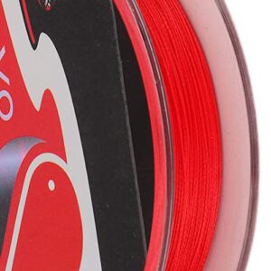 Jeanoko 8 Strands Fishing Line, Fly Fishing Line Prevent Winding Powerful Tensile Strength 0.38mm Diameter Colorfast Durable for Pond