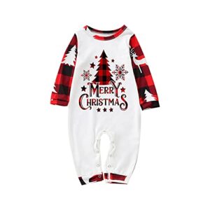 Christmas Pajamas for Family Matching Sets Xmas Matching Pjs Adults Lounge Holiday Home Xmas Adorable Sleepwear Set White