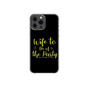 wife to be of the party sarcastic pattern art design anti-fall and shockproof gift iphone case (iphone xr)