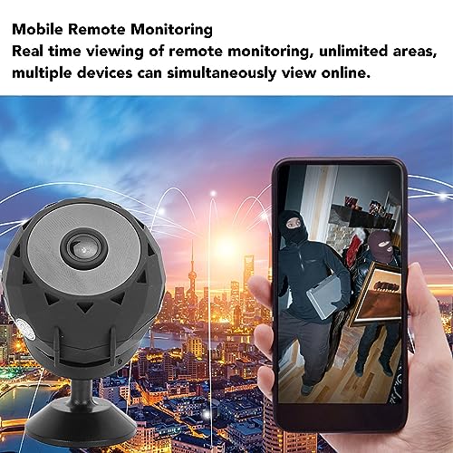 Pomya WiFi Security Camera, 1080P HD NightVision Surveillance Cameras with Magnetic Mount, Support 128G Storage Card, Indoor Smart Camera Motion Detection with LoopRecording