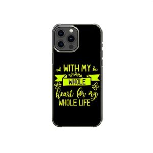 with my whole heart for my whole life cute sweet pattern art design anti-fall and shockproof gift iphone case (iphone xr)