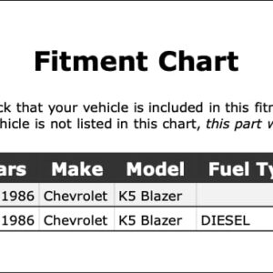 Diesel Glow Plug Controller Compatible with Chevrolet K5 Blazer Diesel 1985 1986 PC-848672