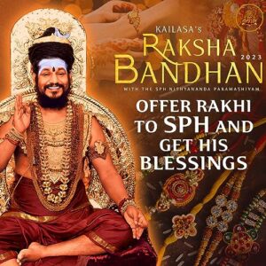 offer rakhi to sph and get his blessings