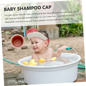 Toyvian 3pcs Children's Shampoo Cap Shampoo Bath hat Bathing tub Kids Bathroom Safety Products bathtubs for Toddlers Infant Baby tubs Kids Shower Hats Flexible Bathing hat Fur hat